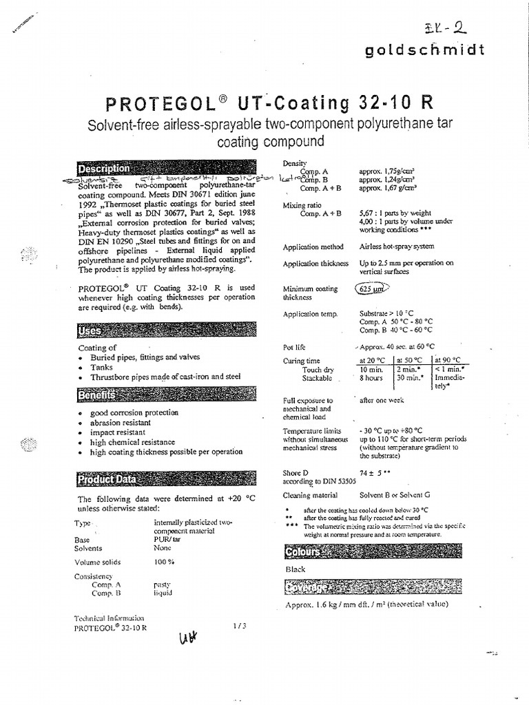 Protegol UT Coating 32 10R | PDF