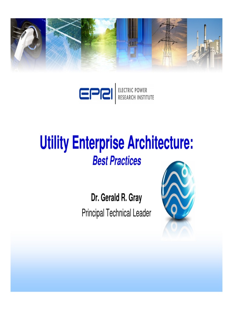 Utility Enterprise Architecture Best Practices - Webcast | Enterprise ...