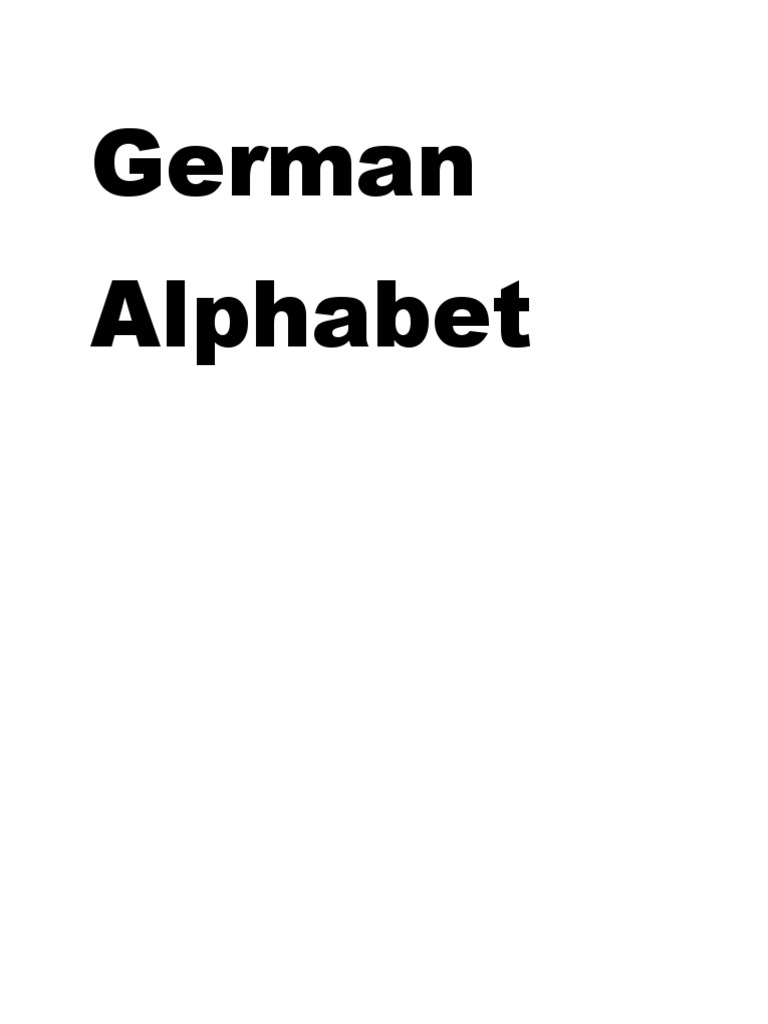 Deutsche Alphabet | PDF | Alphabet | German Language