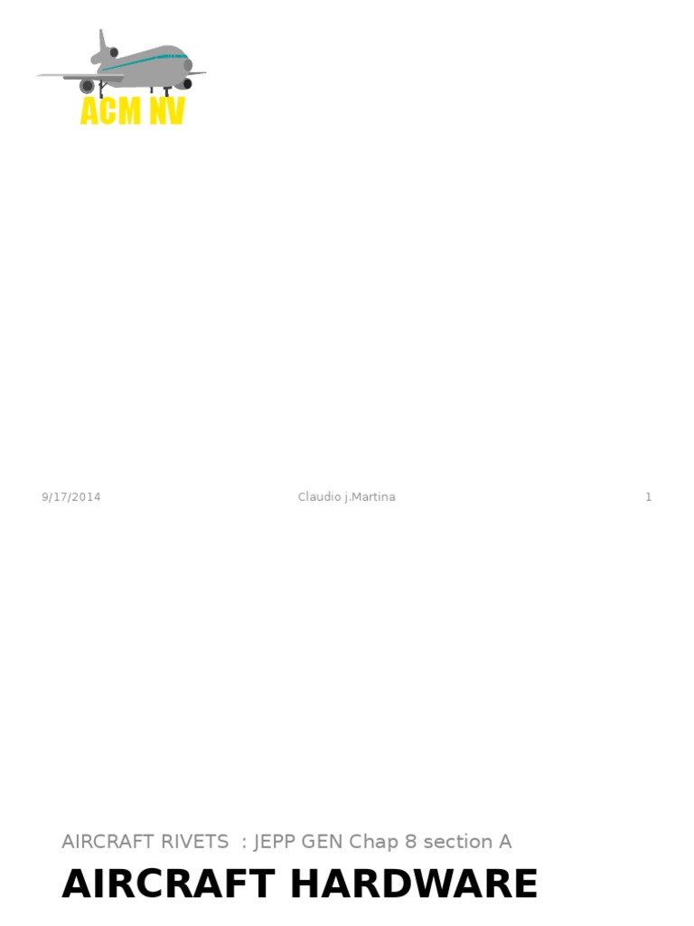Aircraft Rivets Guide by Claudio Martina | PDF