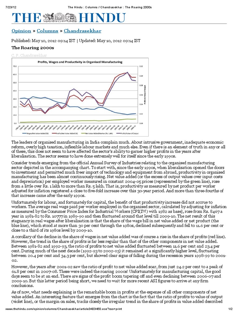 The Roaring 2000s | PDF | Profit (Accounting) | Business Cycle