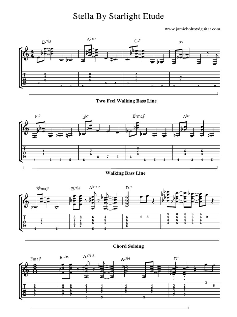 Stella by Starlight Guitar Solo | PDF