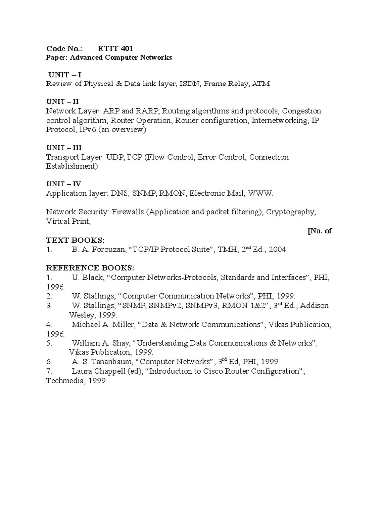 Syllabus-7th Semester B.tech CSE GGSIPU | PDF | Parallel Computing ...