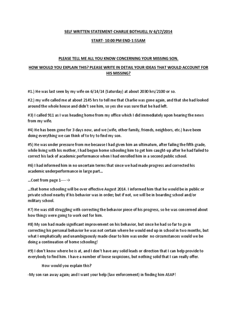 Father's Plea for Missing Son | PDF | Homeschooling | Schools