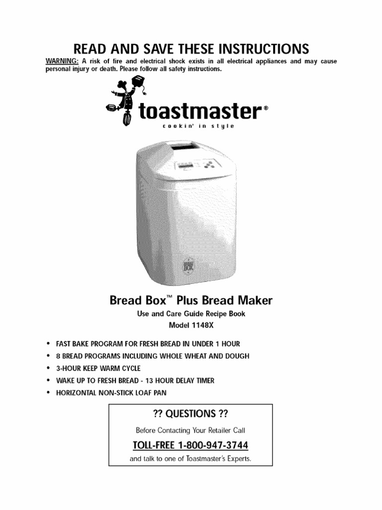 Receitas Máquina de Pão Toastmaster L 0803192 | PDF | Breads | Dough