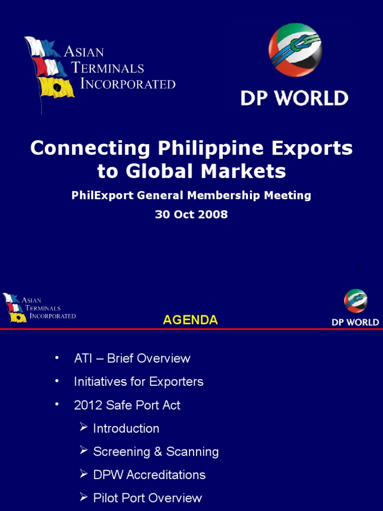 ATI Presentation | PDF | Containerization | Port