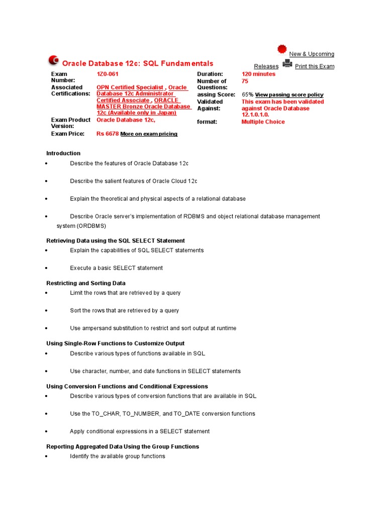 Oracle Database 12c Pdf Oracle Database Backup