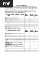 Work Values Inventory: Donald Super | PDF | Applied Psychology | Cognition