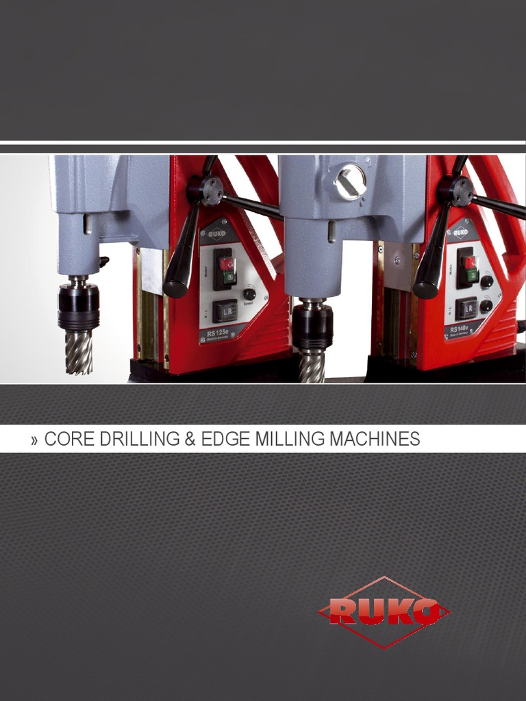 814649-1 09 RUKO Core Drilling Machines en | PDF | Drill | Drilling