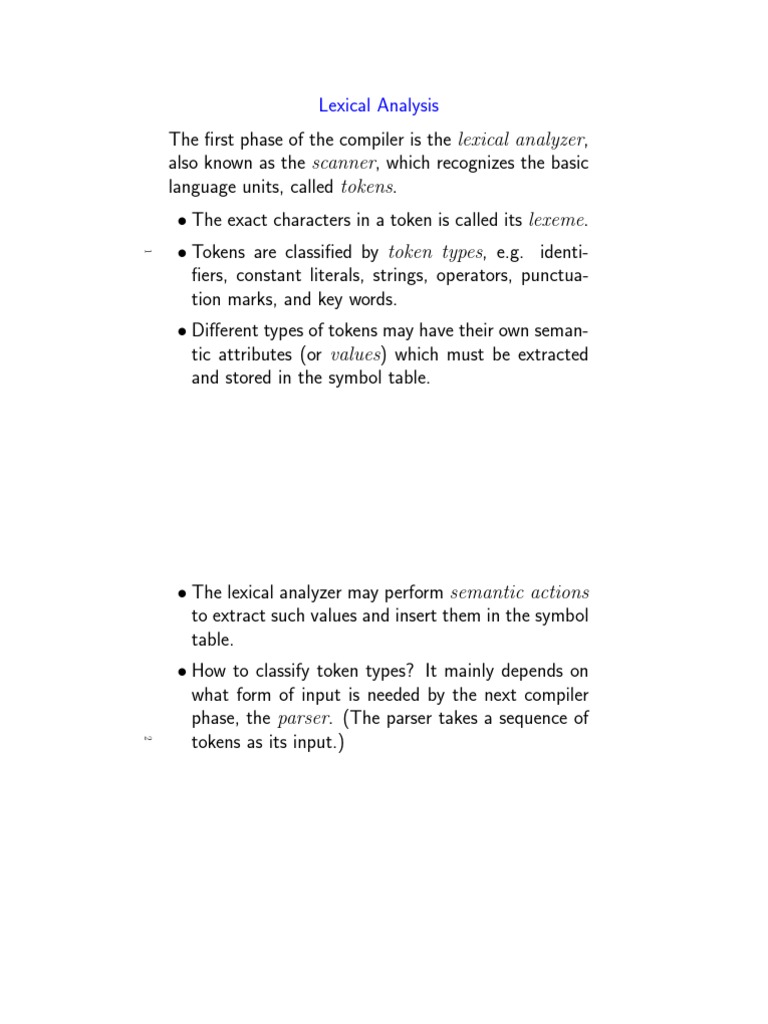 2 Lexical | PDF | Regular Expression | Formal Methods