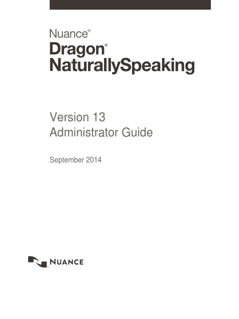 Dragon Naturally Speaking 13 Admin Guide | PDF | Remote Desktop ...