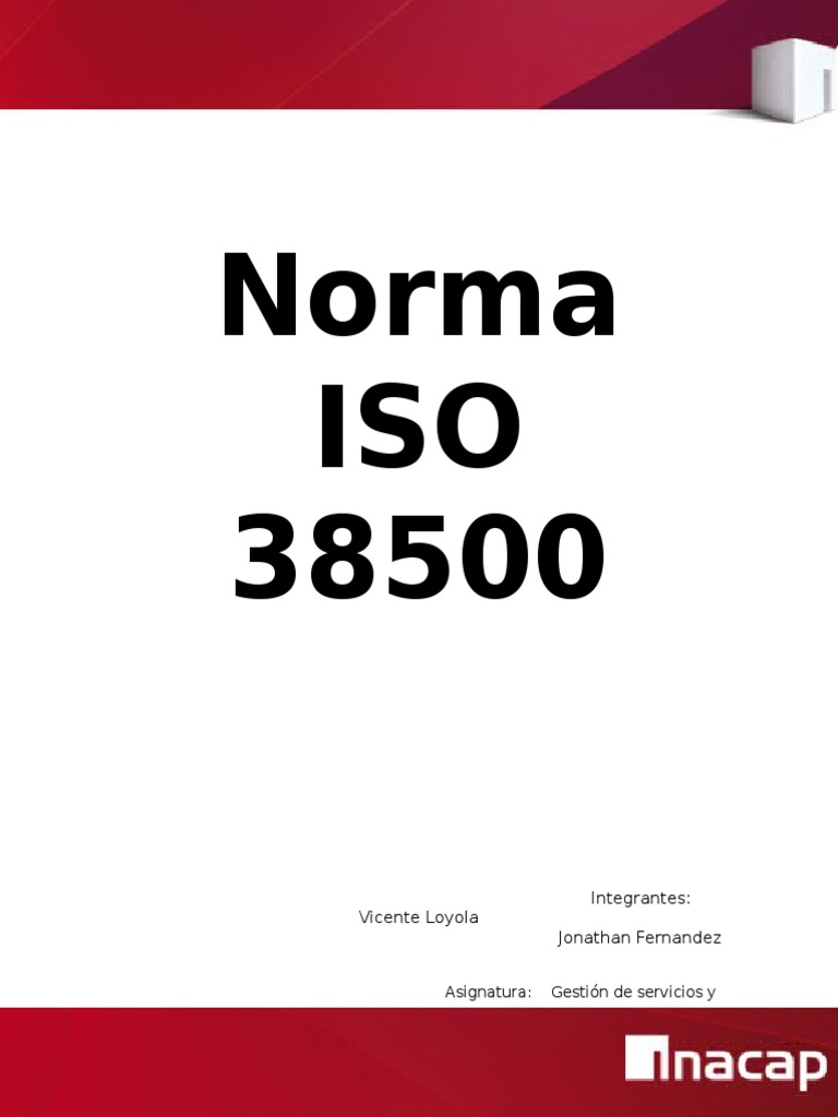 Iso 38500 | PDF | Business | Science