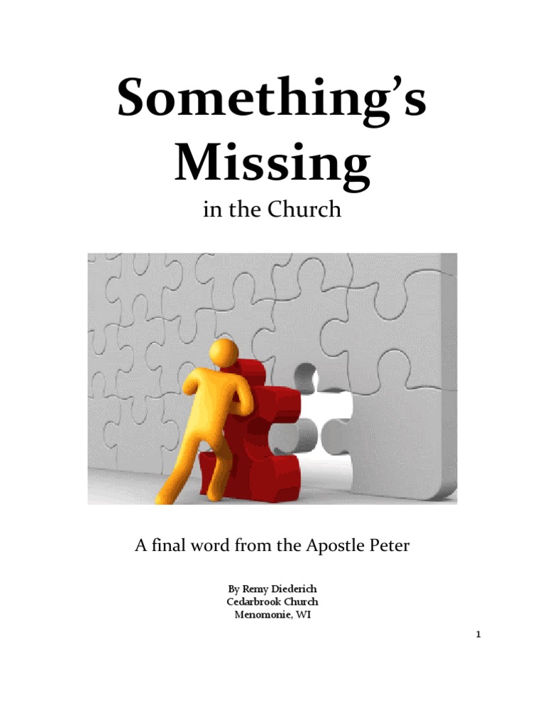 Something's Missing... in the Church | Saint Peter | Jesus | Free 30 ...