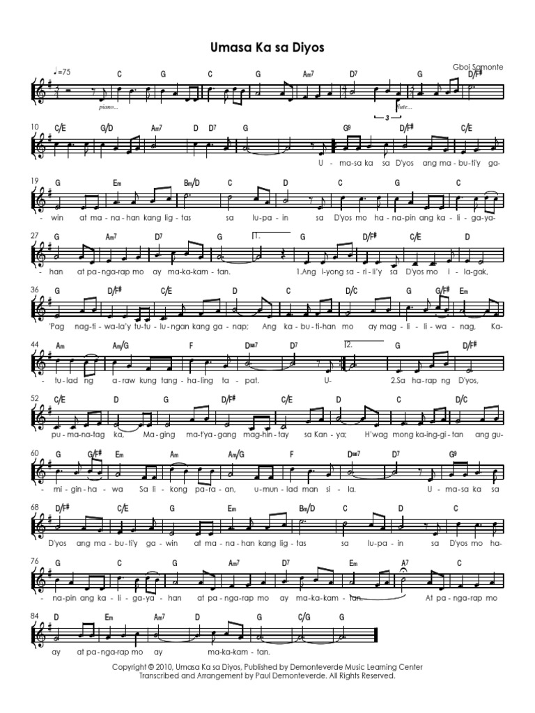 Umasa Ka Sa Diyos-MELODY | PDF