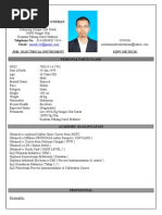 Chargeman A4 Resume and Experience | PDF | Power (Physics) | Electric Power