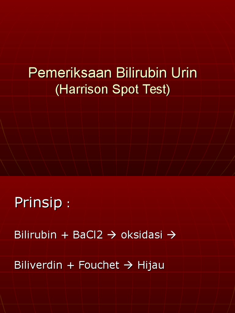 Pemeriksaan Bilirubin Urin