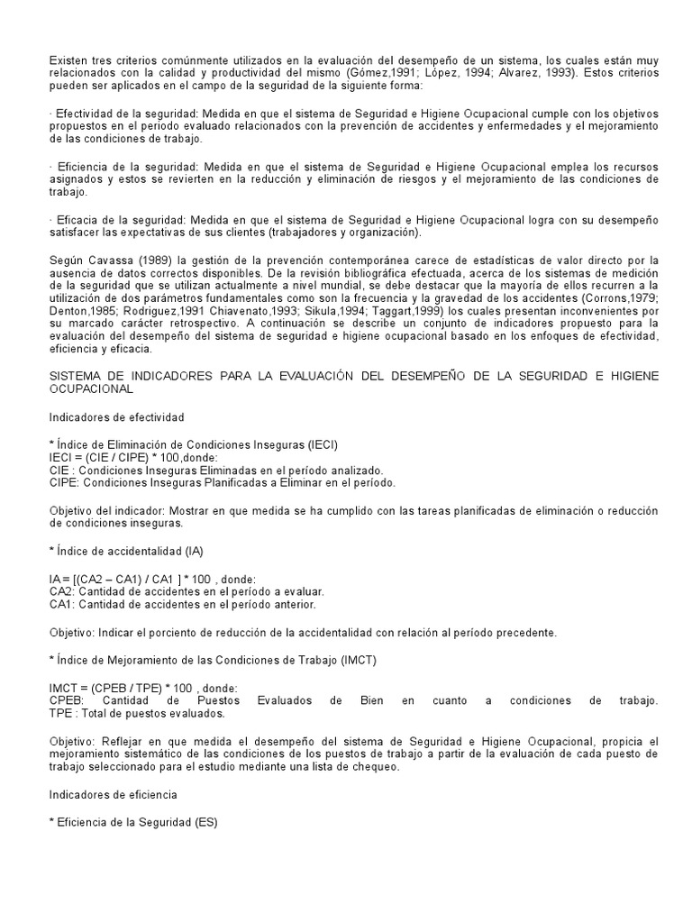 Kpi SST | PDF | Salario | La seguridad