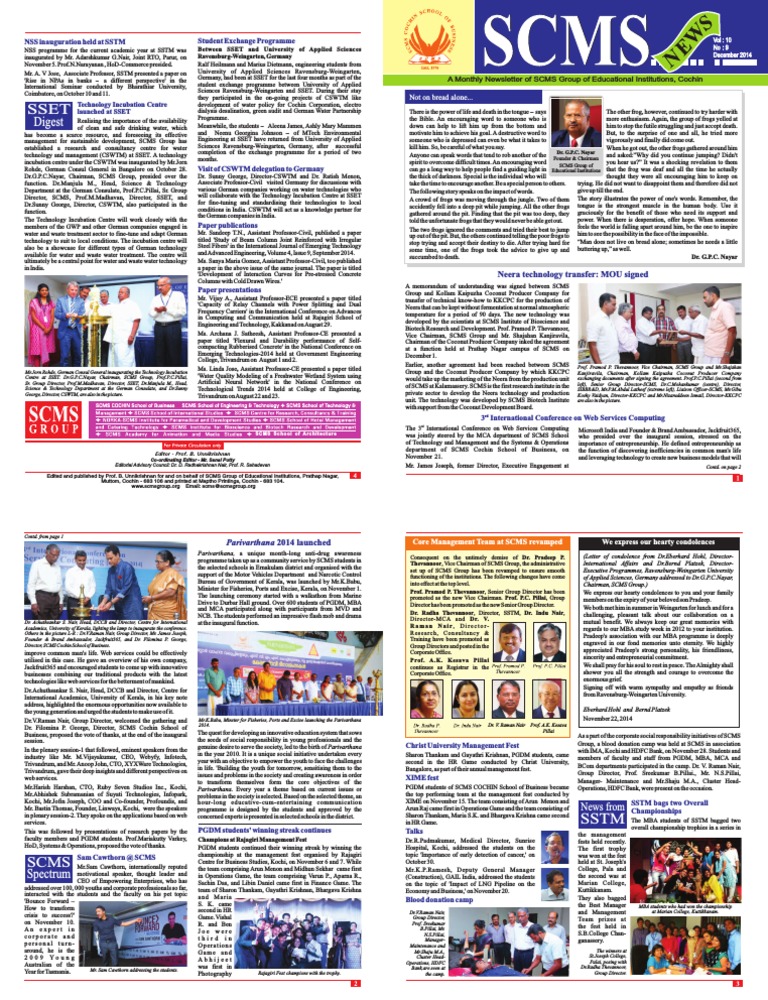 Scms News Dec 2014 | PDF | Entrepreneurship | Business
