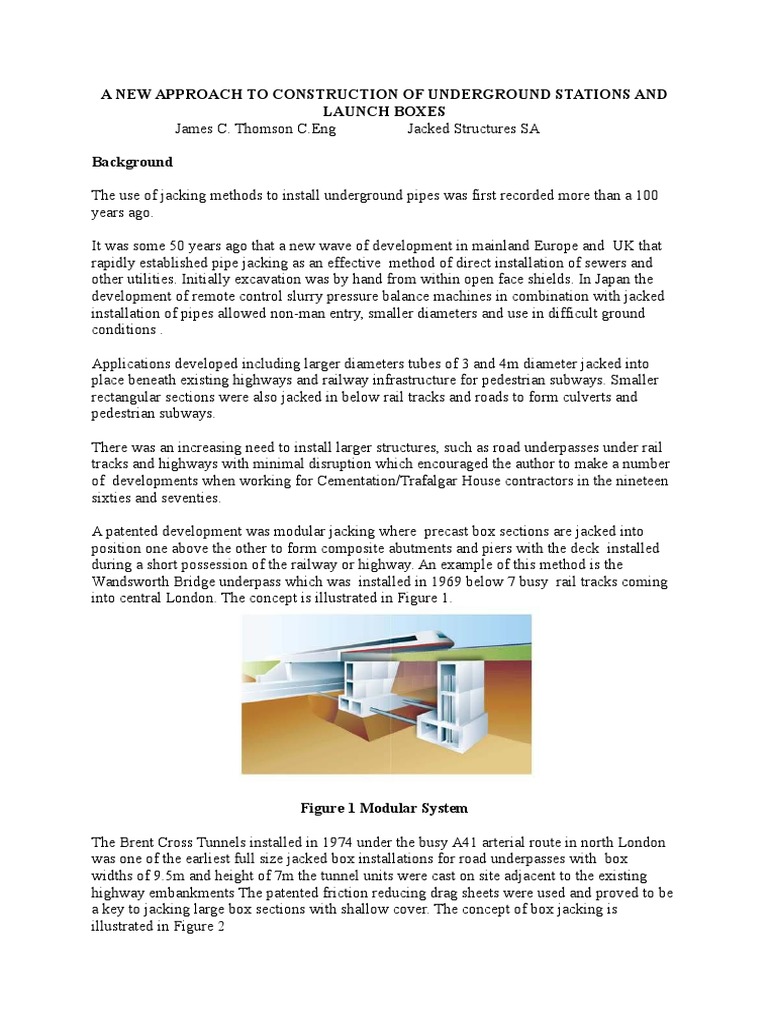 An Innovative Jacked Arch and Jacked Deck Approach for Constructing ...