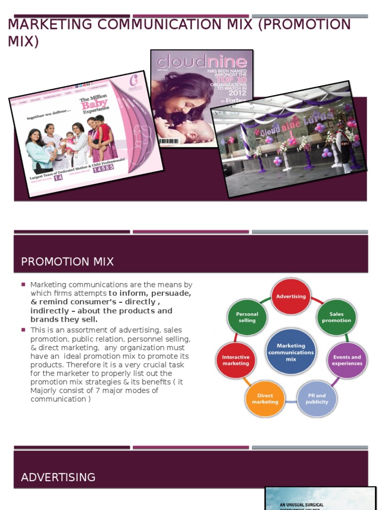Marketing Communication Mix (Promotion Mix) | PDF | Marketing ...