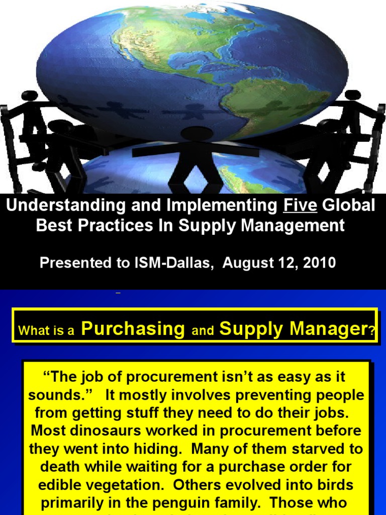 Best Practices in Supply Management | PDF | Supply Chain | Procurement