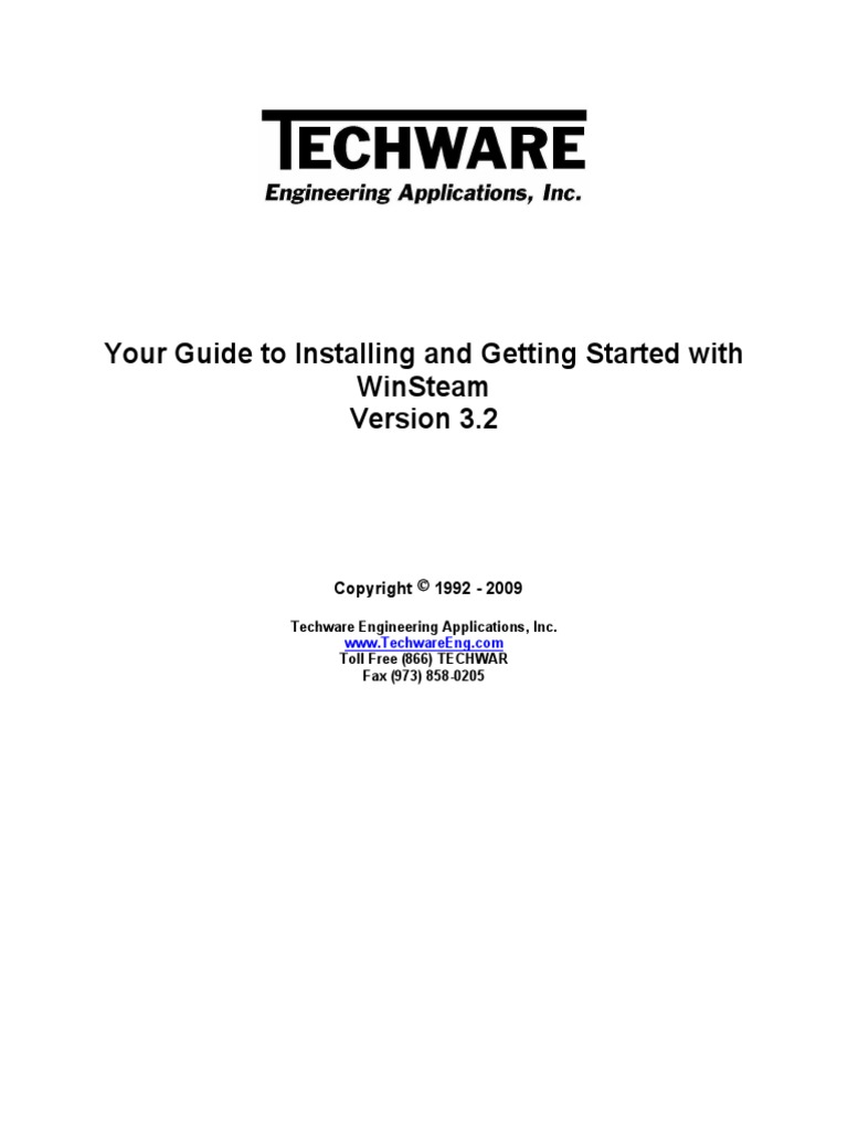 Your Guide To Installing and Getting Started With Winsteam | Download Free PDF | Microsoft Excel ...