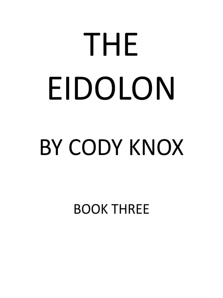 The Eidolon Book Three | PDF | Violence | Crime Thriller