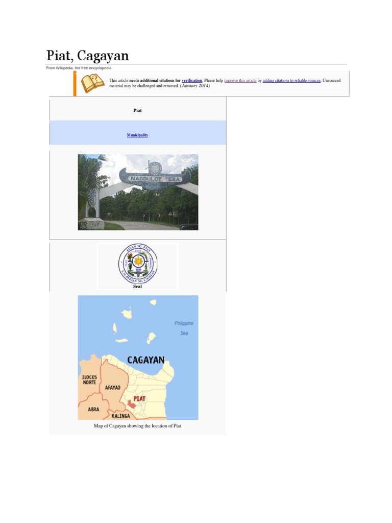 History of Piat Cagayan | PDF | Roman Catholic | Religion And Belief