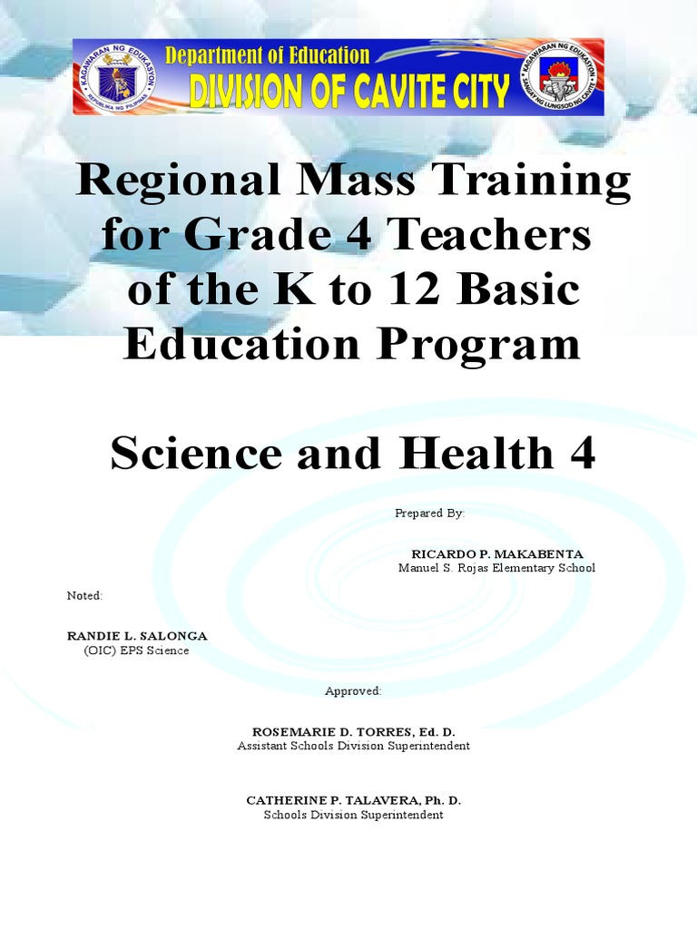 SCIENCE 4 Lesson Plan Grade 4 K To 12 Mass Training | PDF | Experiment ...