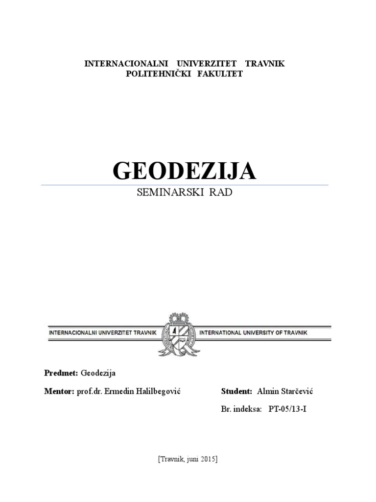 Geodezija 1 | PDF