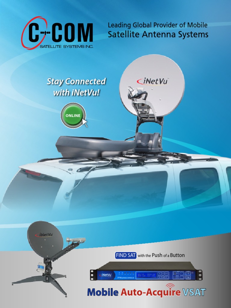 INetVu Brochure August2014NEW | PDF | Very Small Aperture Terminal | Wireless Network