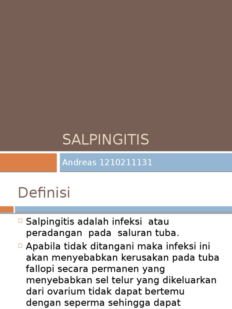Salpingitis | PDF