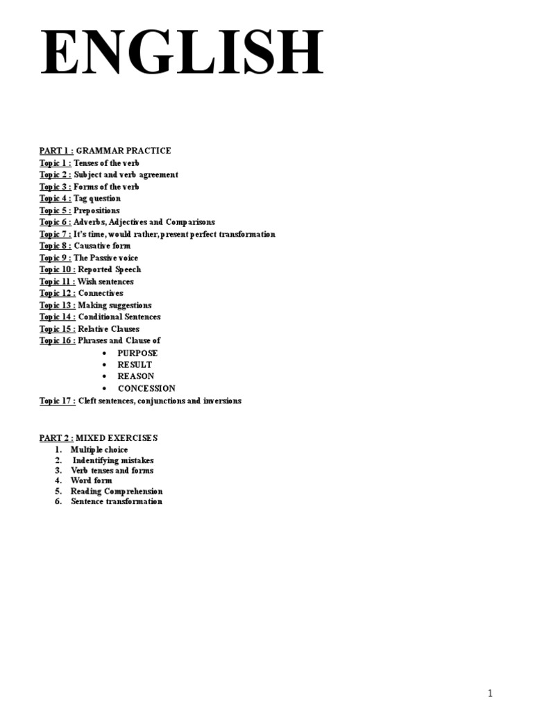 English Materials For Teacher | PDF | Verb | Syntax