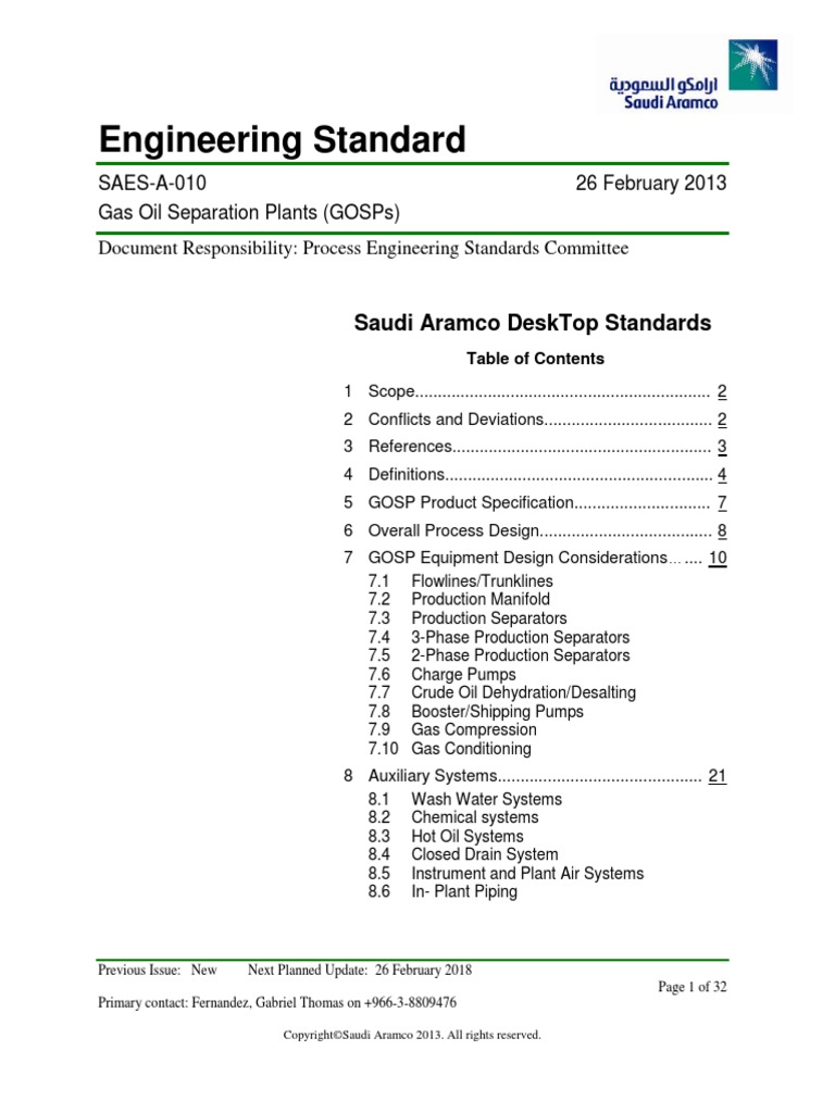 Saes A 010 | PDF | Pump | Pipeline Transport