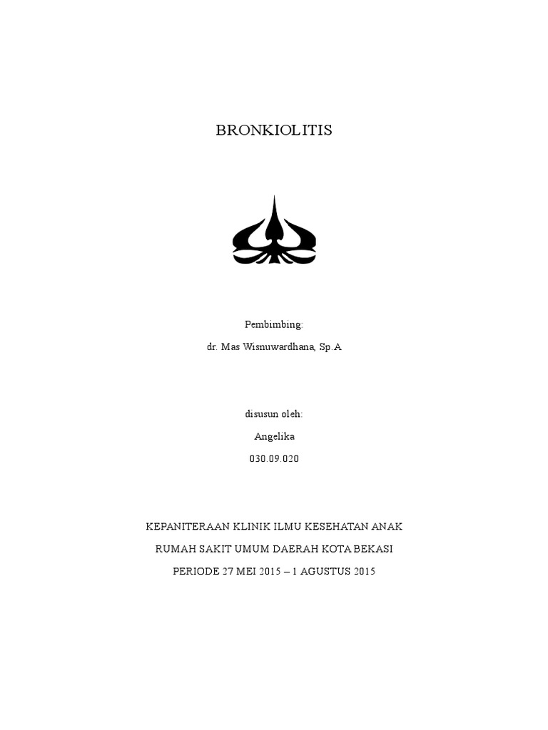 Panduan Lengkap Bronkiolitis Anak | PDF