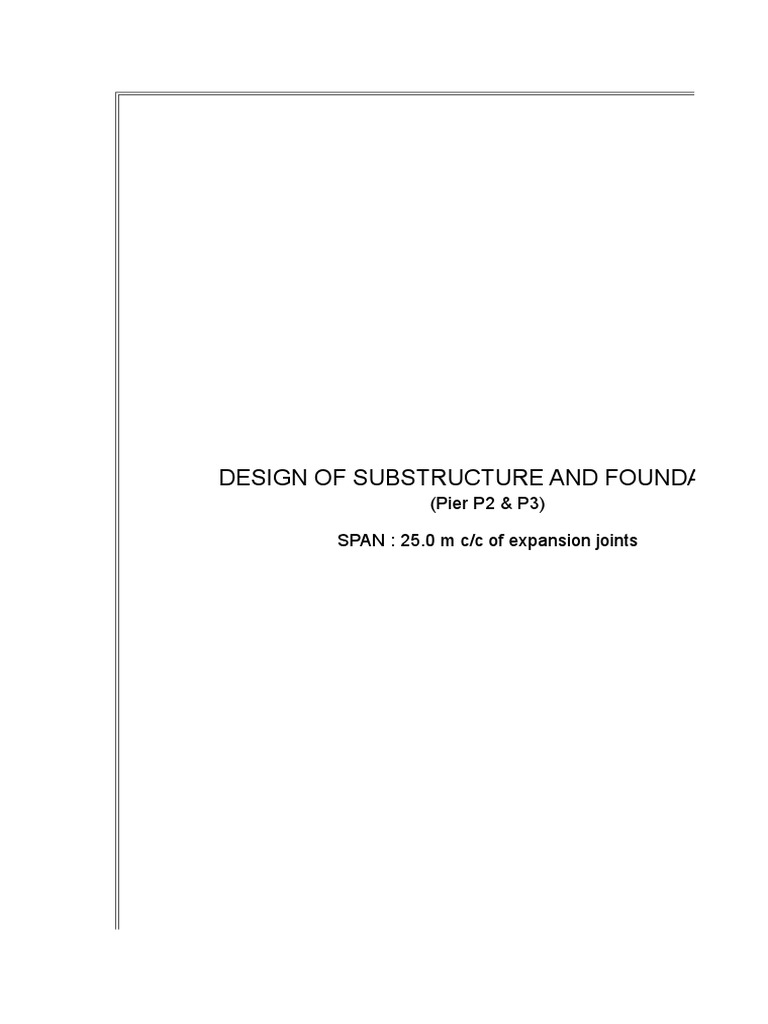 Bridge Substructure With Pile Foundation at The State of Jharkhand ...