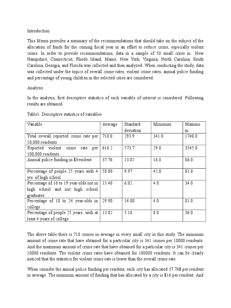 Memo | Correlation And Dependence | Data Analysis