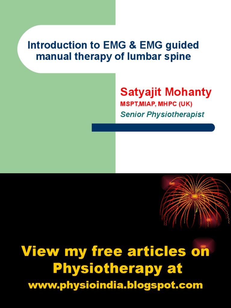 Introduction To EMG & EMG Guided Manual Therapy of Lumbar Spine | PDF ...