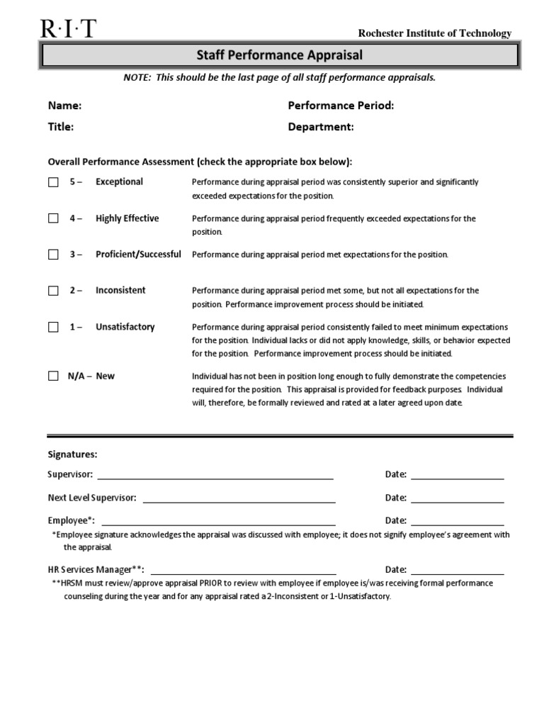 Appraisal Signature Page | PDF