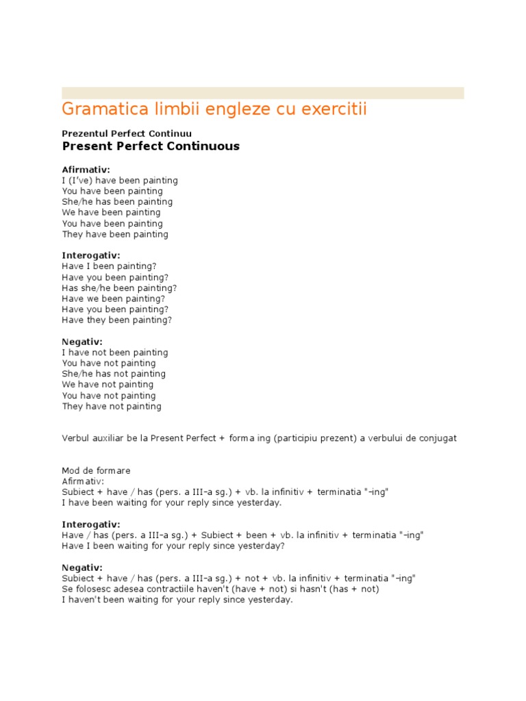 Gramatica Limbii Engleze Cu Exercitii | PDF | Linguistics | Style (Fiction)