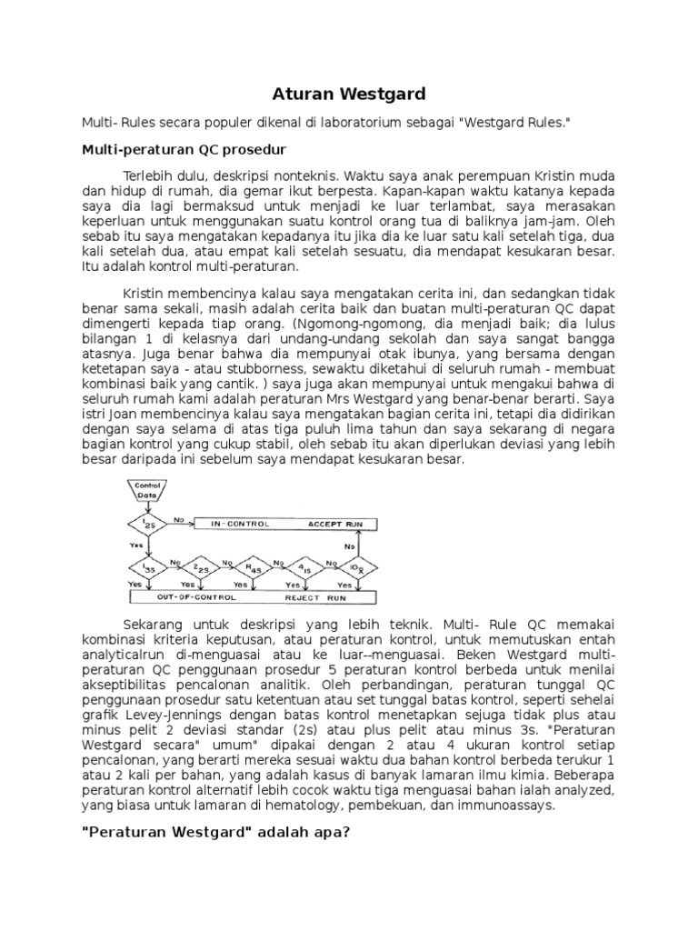 Aturan Westgard | PDF | Sains & Matematika