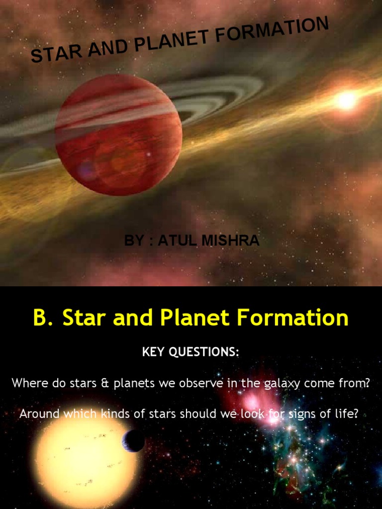 Star And Planet Formation Pdf Stars Solar System