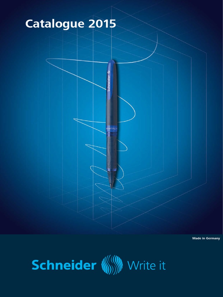 Catalog Schneider 2015 | PDF | Pen | Writing Implements