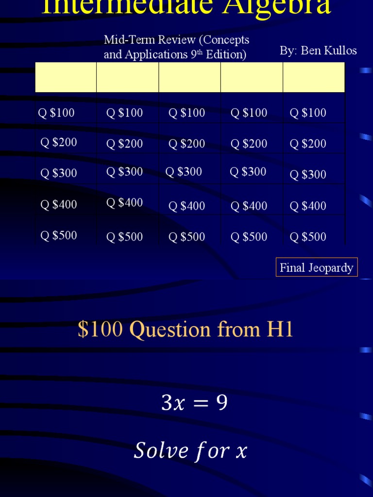 Jeopardy Review | PDF | Teaching Methods & Materials | Computers