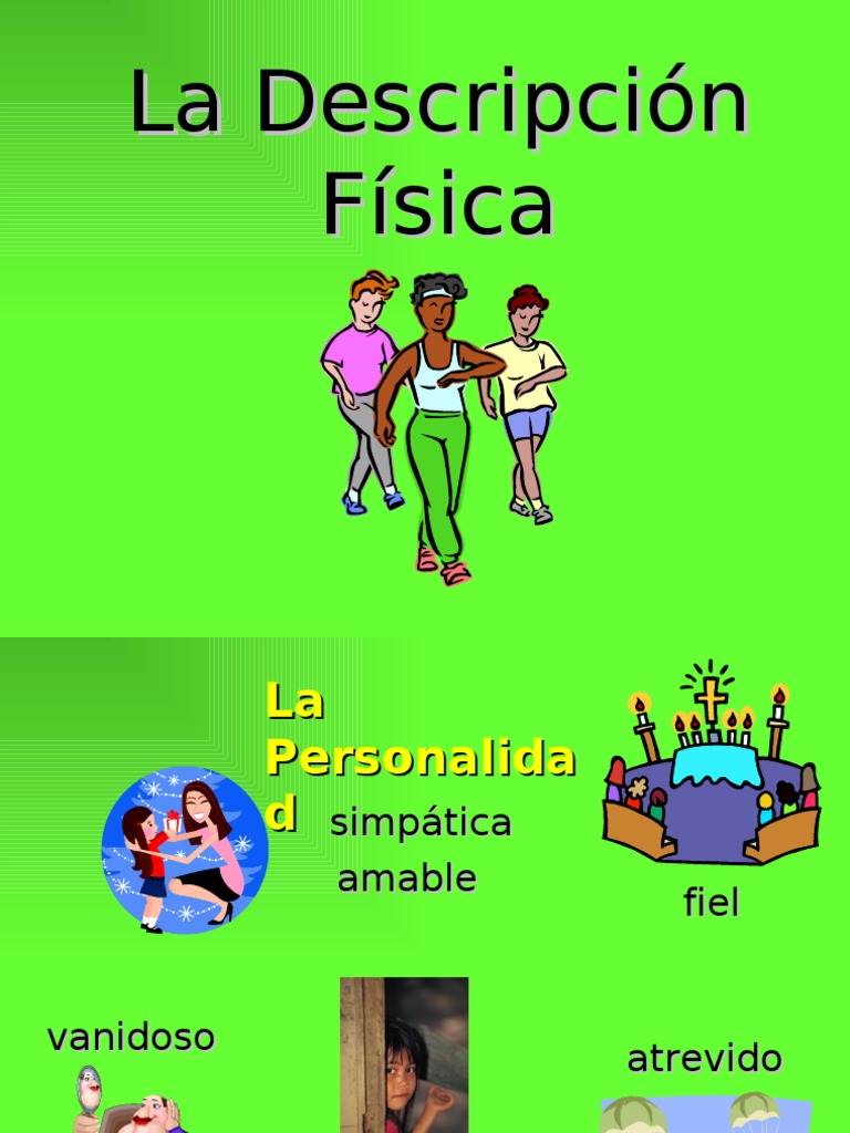Vocabulario-Descripción Física | PDF