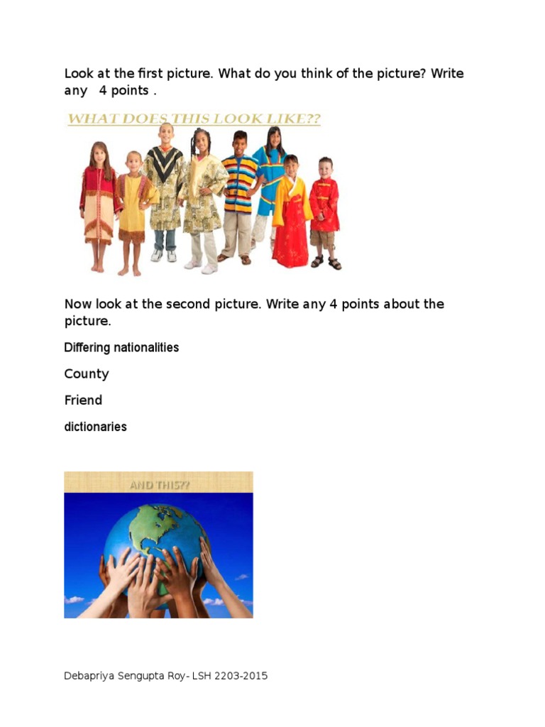 Analyzing Two Pictures: Key Observations | PDF