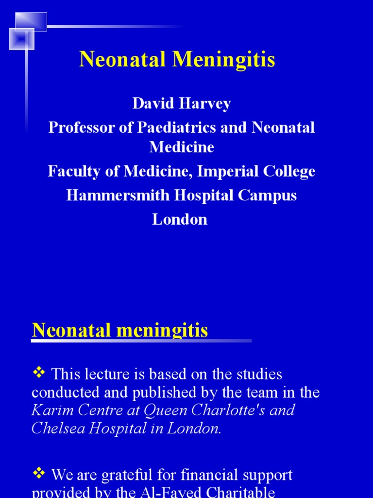 Neonatal Meningitis | PDF | Meningitis | Health Sciences