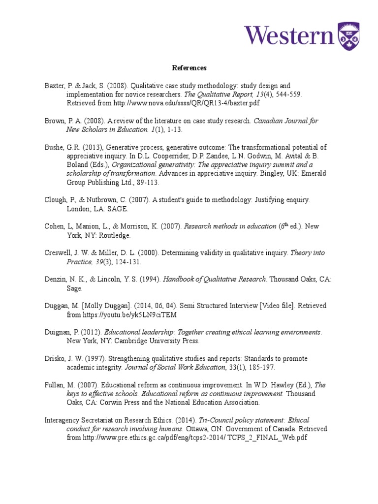 References | PDF | Qualitative Research | Case Study