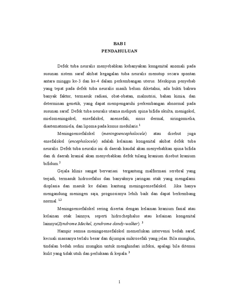 Meningoencephalocele | PDF | Pengembangan Diri | Kesehatan Holistik