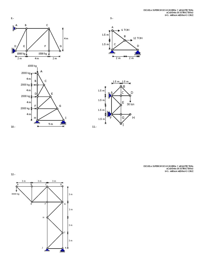 Ejercicios de Armaduras 2 | PDF